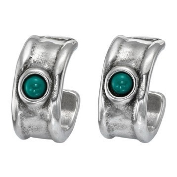 UNO de 50 | Jewelry | Unode5 Fortified Murano Glass Hoop Earrings Nwt ...